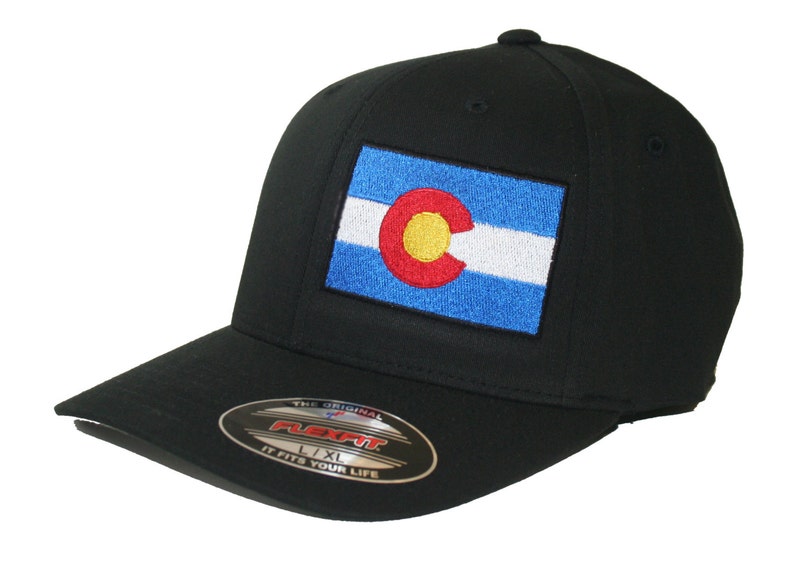 Colorado State Flag Hat Flexfit Curved Bill Cap Patriotic Flag - Etsy