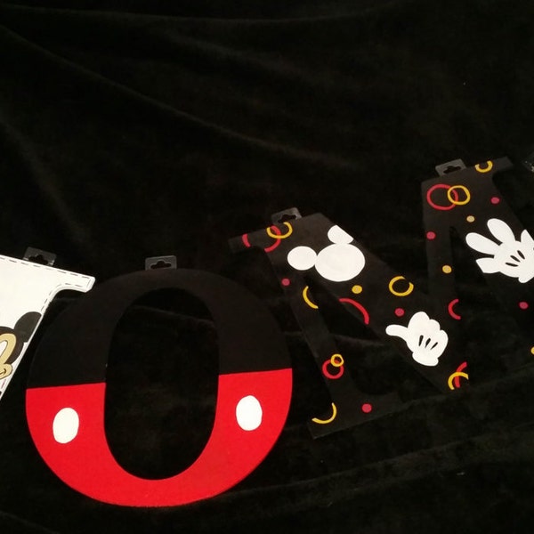 Mickey Mouse Hands Letters - Etsy