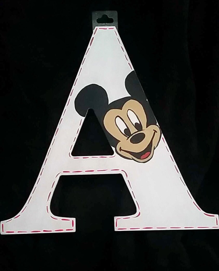 Mickey Mouse Themed Letters - Etsy