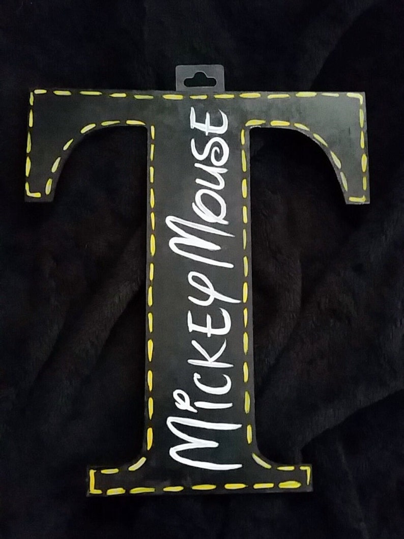 Mickey Mouse Themed Letters - Etsy
