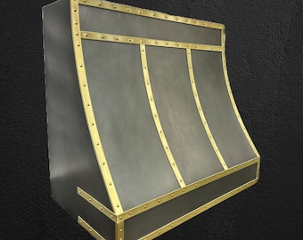 Custom Artisan Zinc Range Hood Double Sweep Casing - Etsy