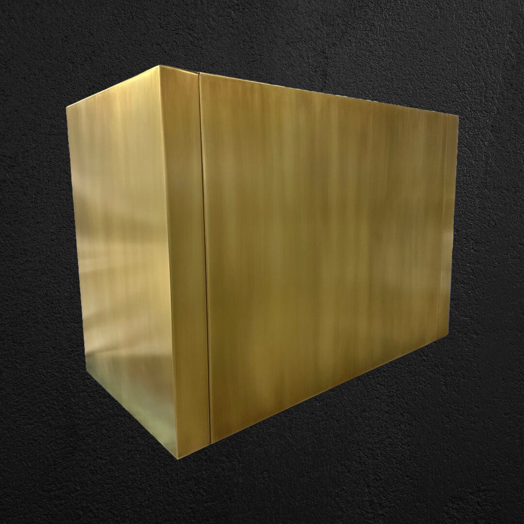 Brushed Brass Range Hood for Kitchen, Custom Made to Order - Etsy