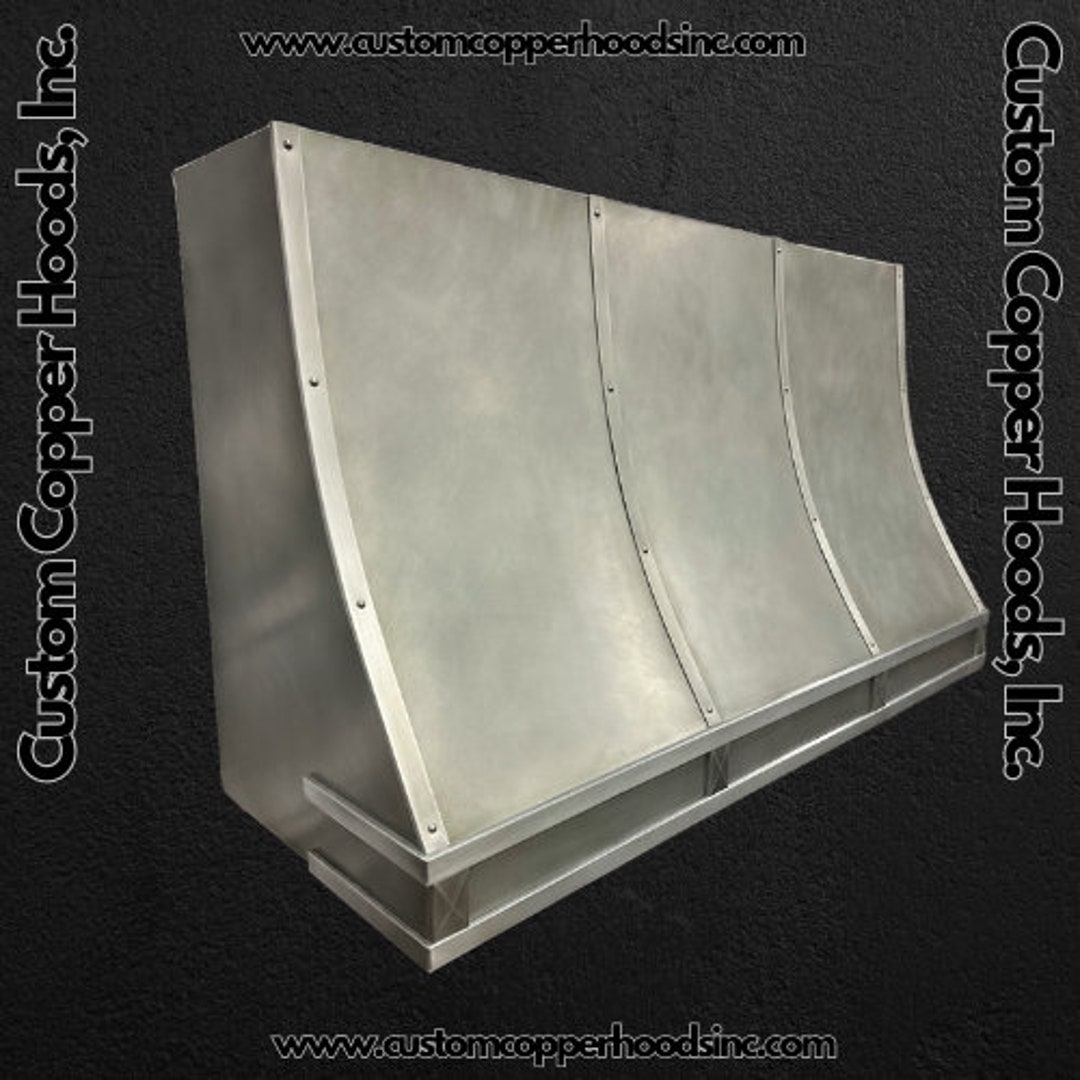Zinc Metal Range Hood, Custom Kitchen Exhaust Hood. Kitchen Design ...