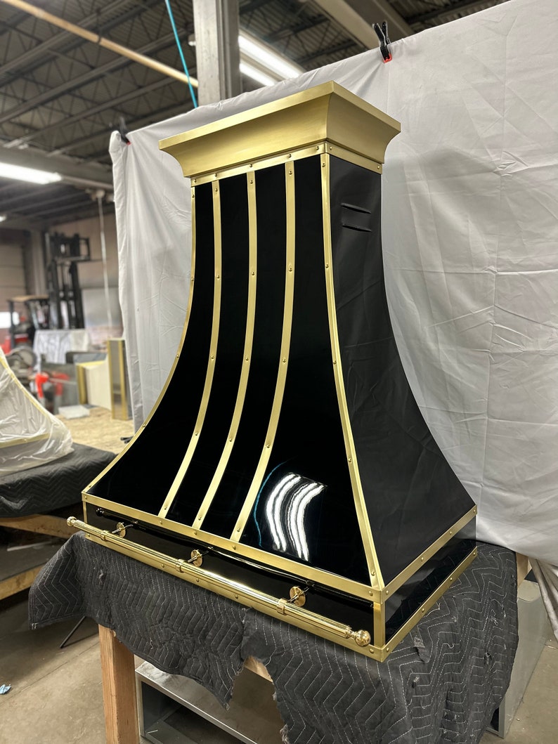 Black Glossy Range Hood for La Cornue Range, Custom Kitchen Hood - Etsy