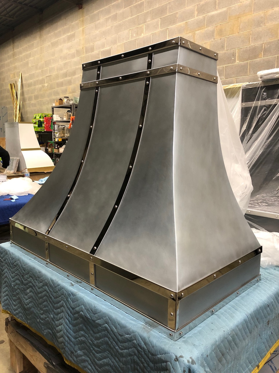 Stainless Steel Range Hood, for La Cornue Stainless Steel, Custom Metal ...