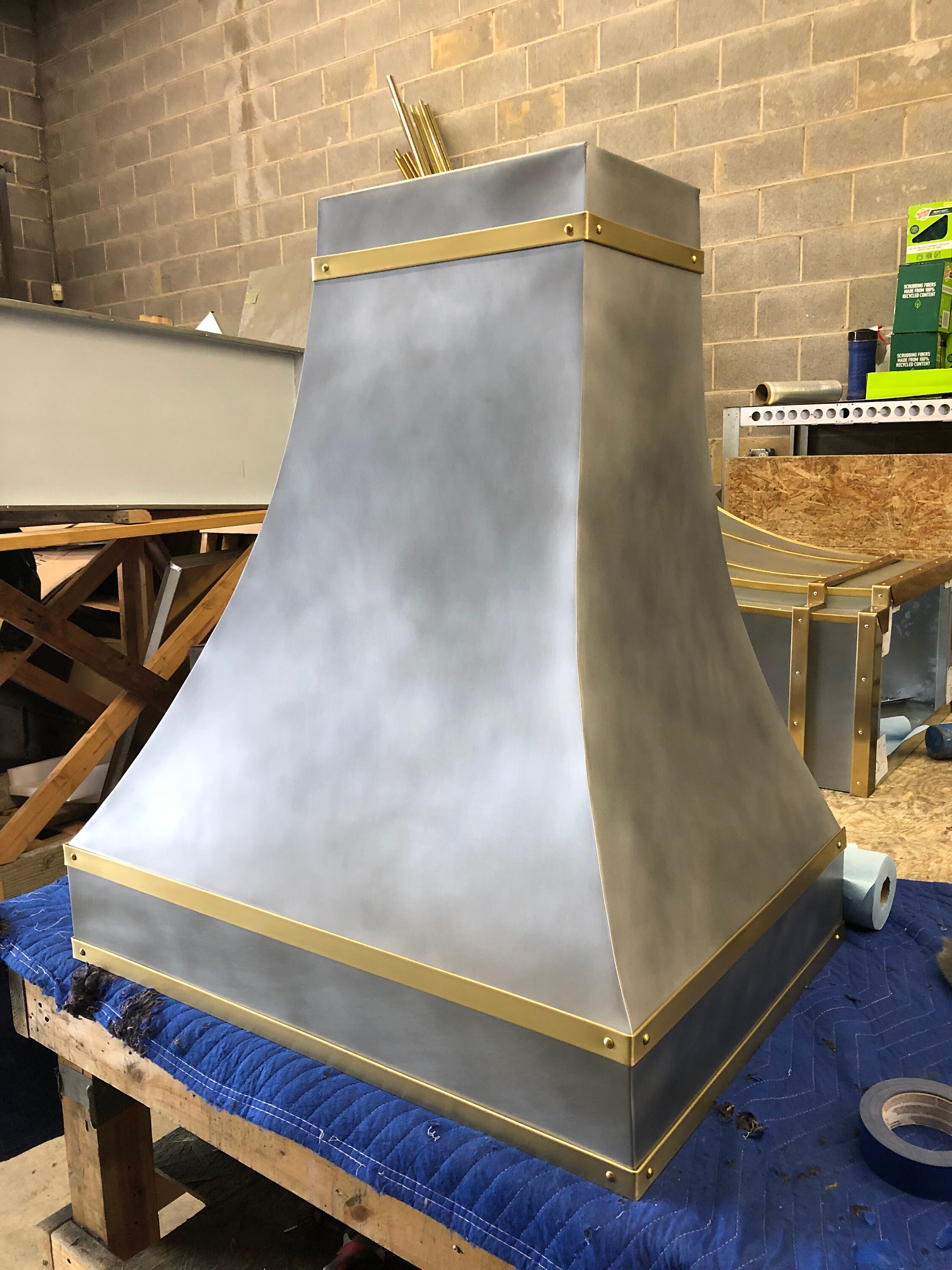 Stainless Steel Range Hood, for La Cornue Stainless Steel, Custom Metal ...