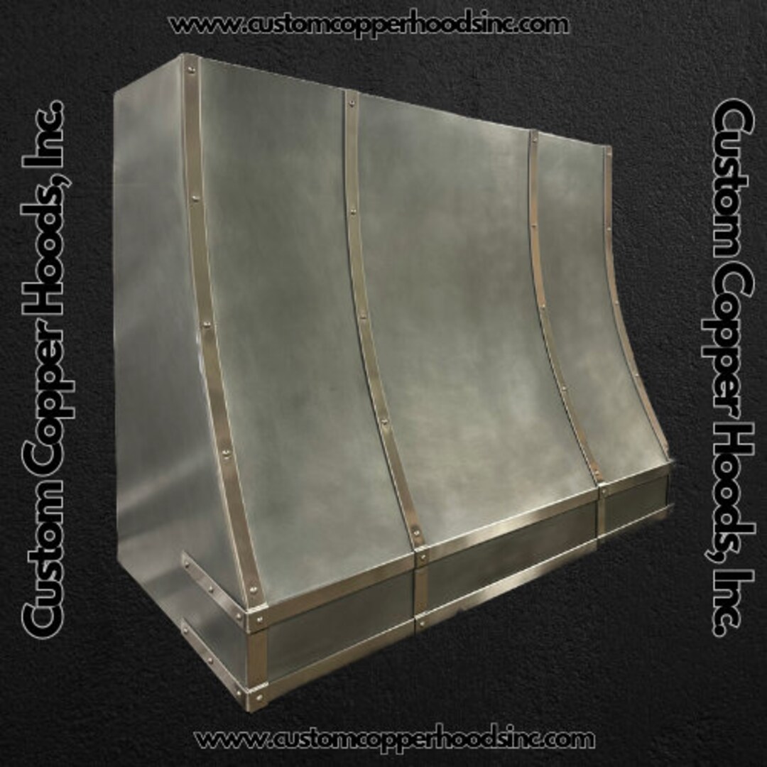 Custom Zinc & Stainless Steel Kitchen Exhaust Hood: Luxury Range Hoods ...