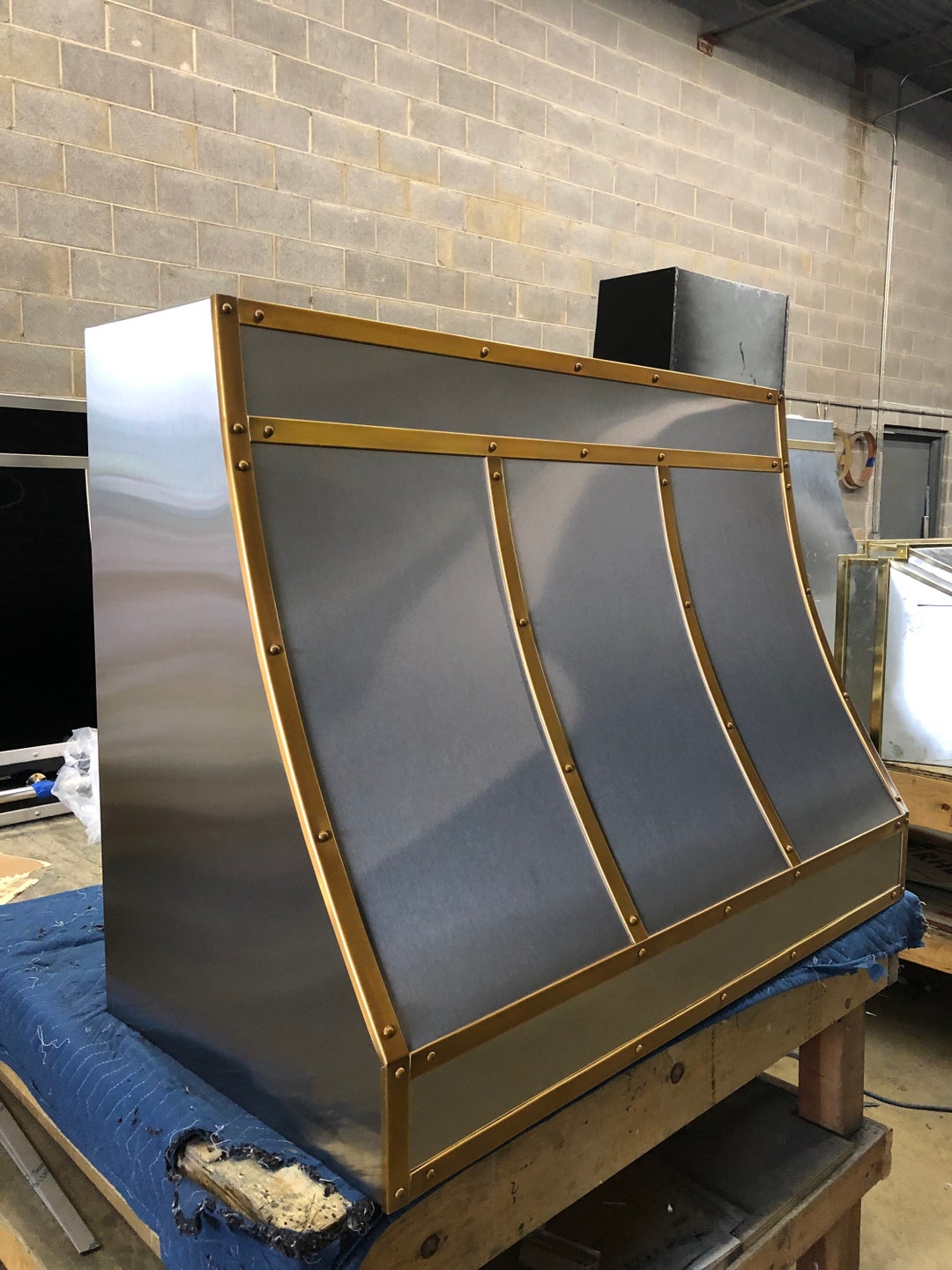 Stainless Steel Kitchen Hood, for La Cornue Stainless Steel, Custom ...