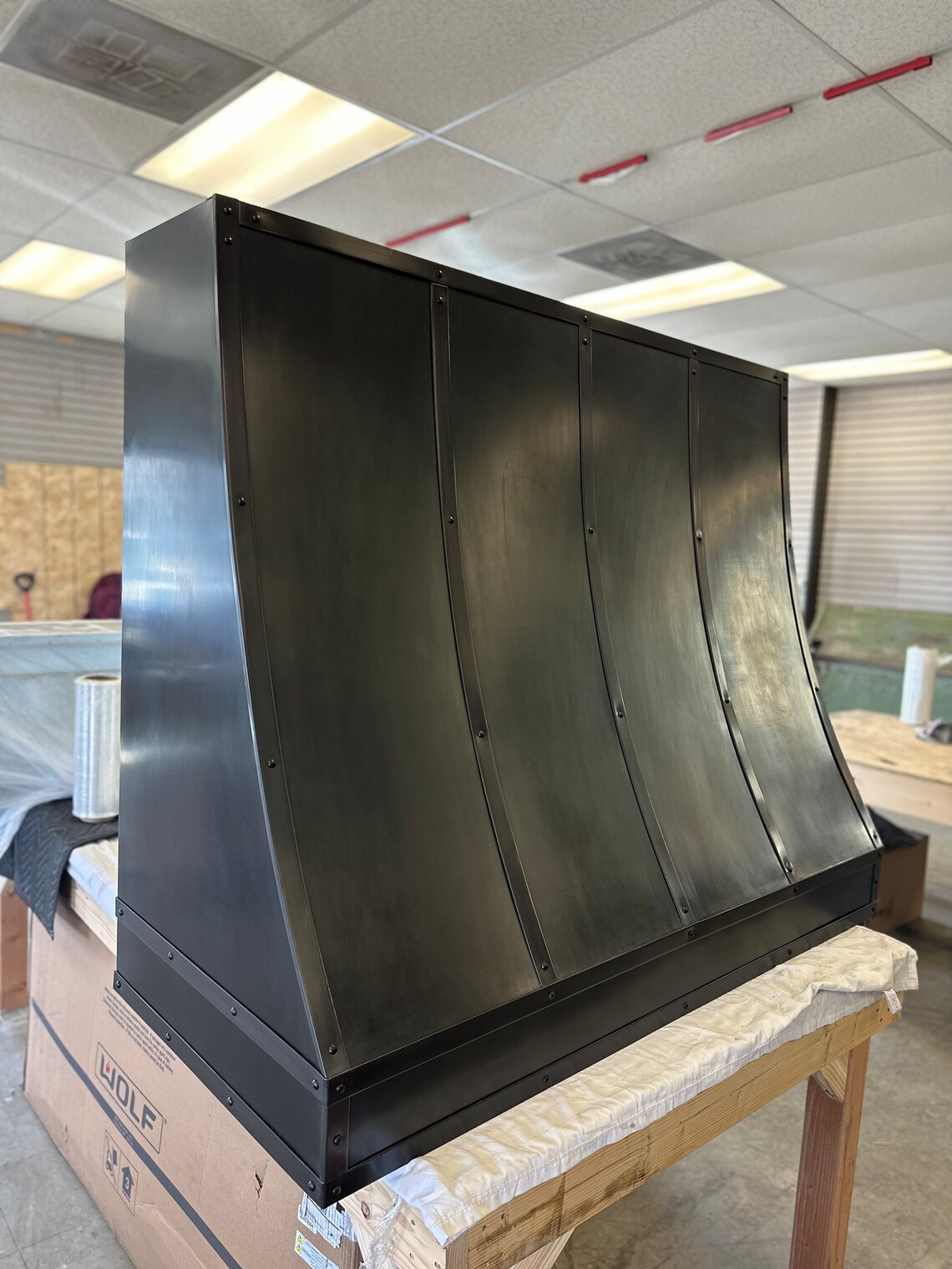 Dark Zinc Patina Box Hood - Etsy