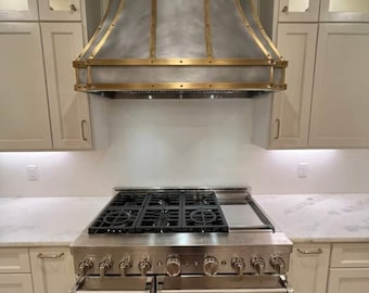 Brushed Brass Range Hood for Kitchen Custom Made to Order - Etsy