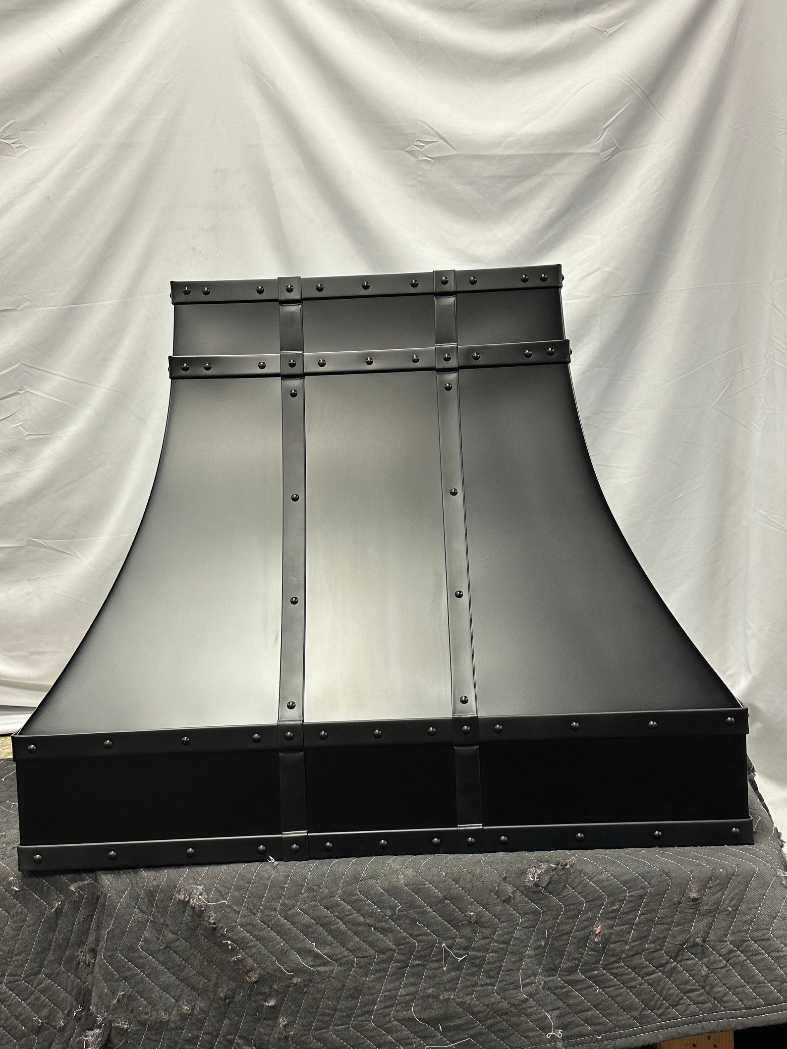 Curved Zinc Range Hood | Black Vent Hoods | Dark Kitchen Hoods - Etsy