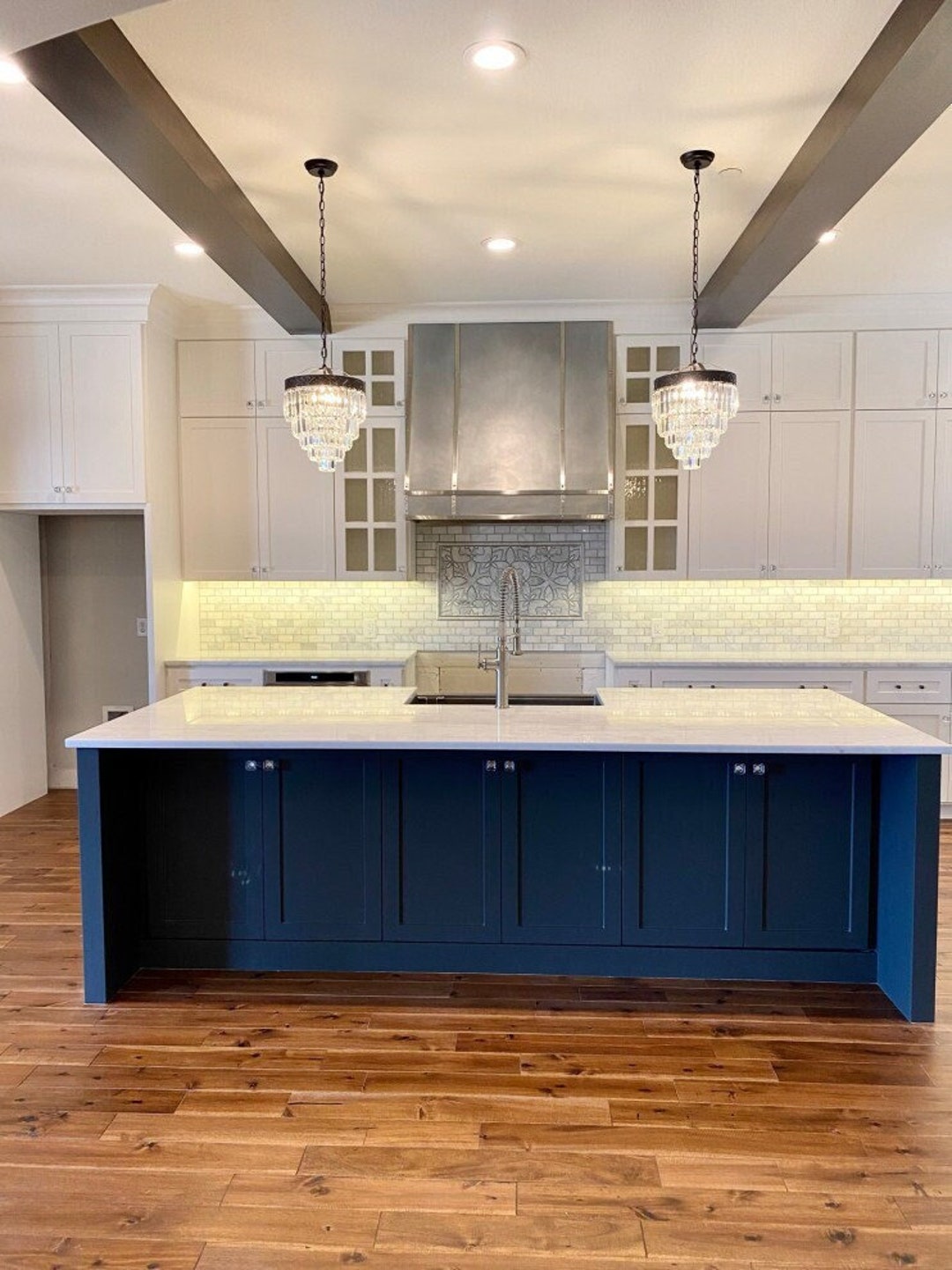 Zinc & Stainless Steel Kitchen Hood, for Hallman Range, Custom Metal ...