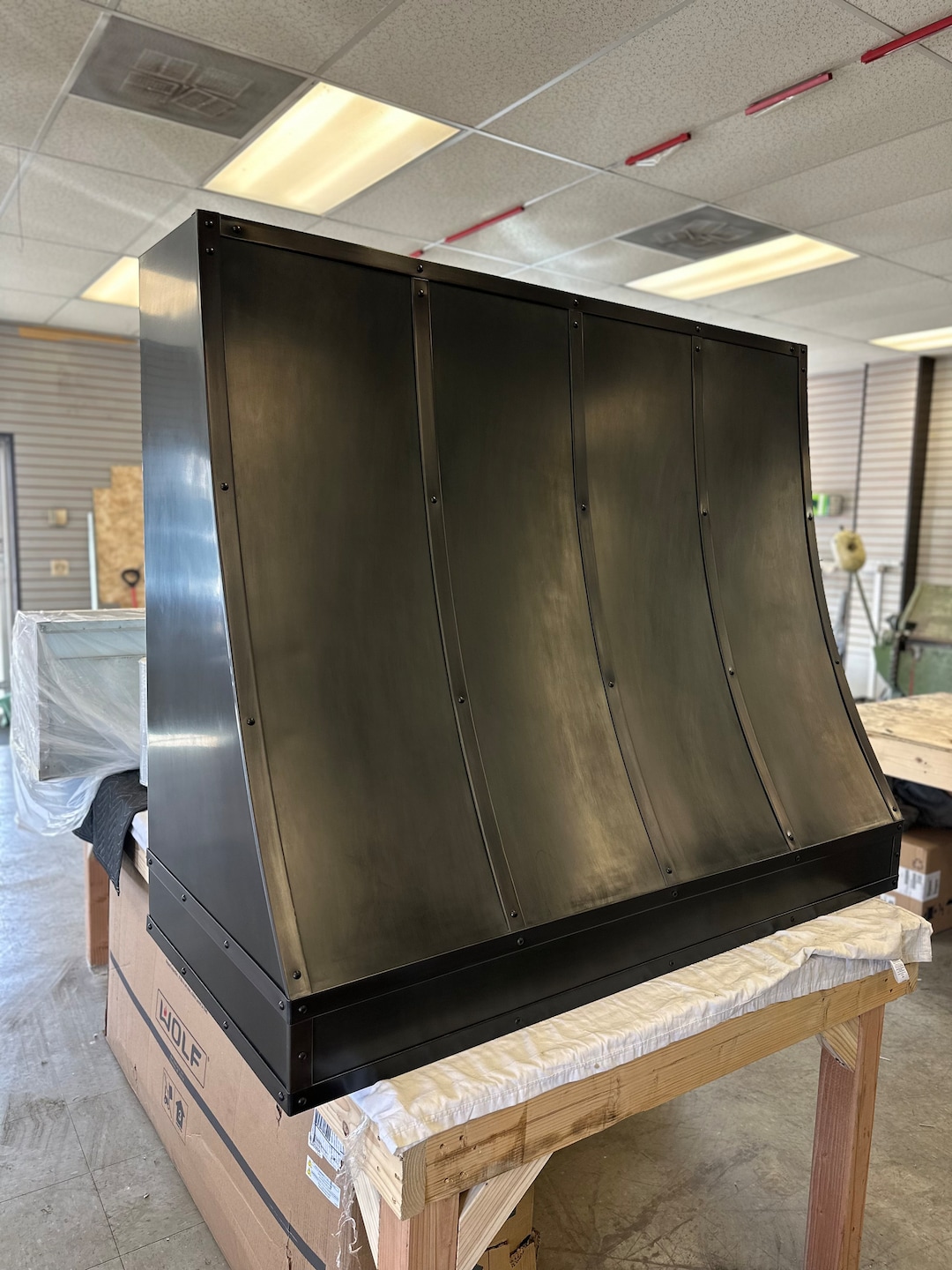 Dark Zinc Patina Box Hood - Etsy