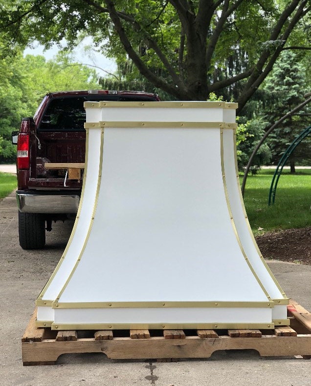 White Hood, Custom Kitchen Hoods, Metal Hood, Range Hood - Etsy