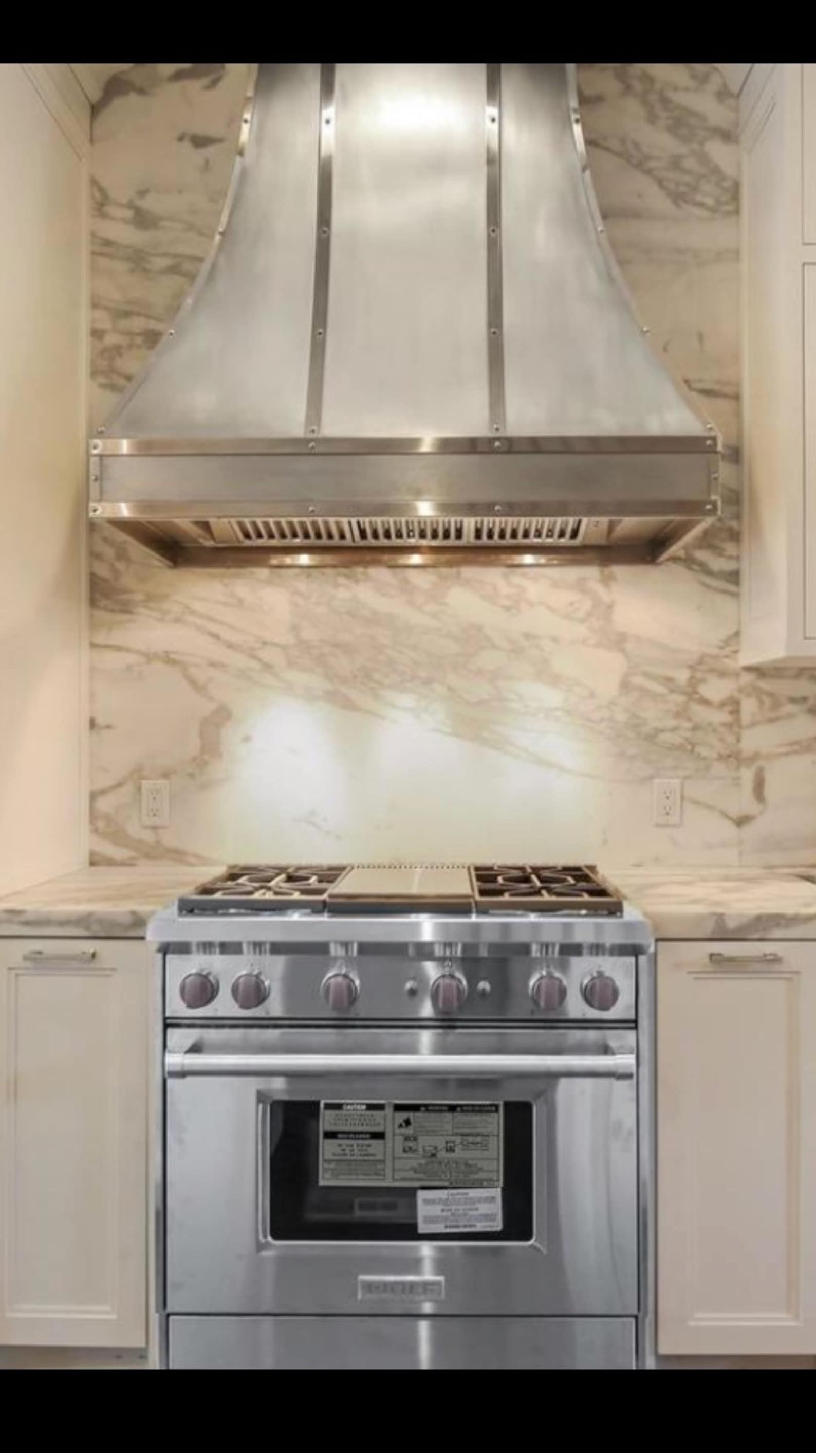 Stainless Steel Range Hood, for La Cornue Stainless Steel, Custom Metal ...