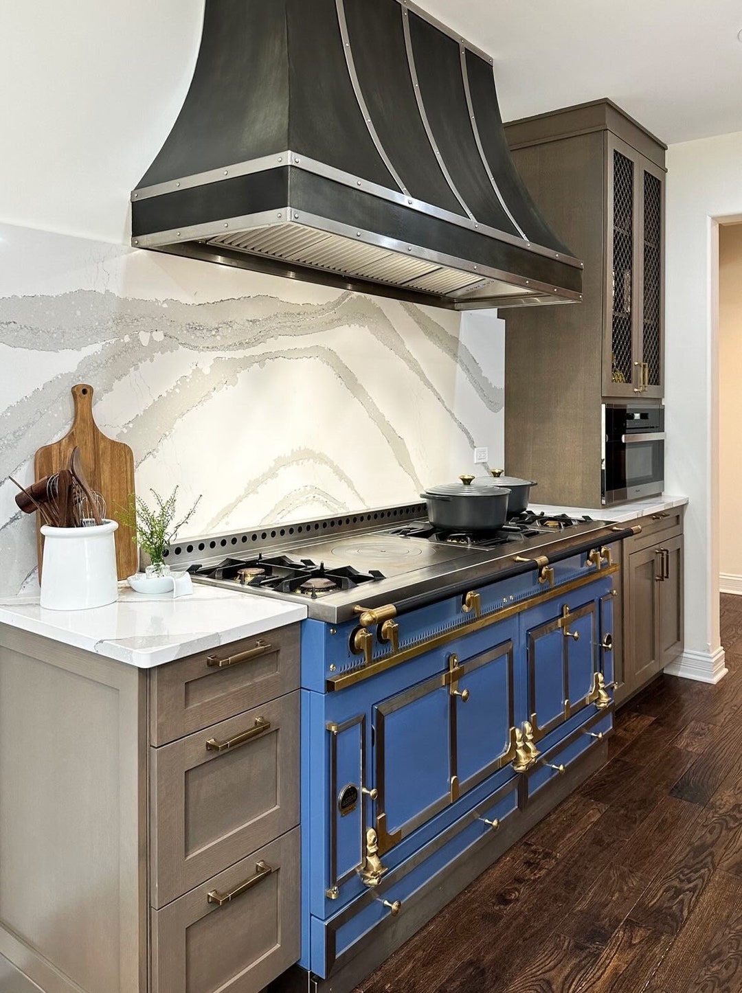 Patina Zinc Vent Hood for La Cornue Chateau Range Custom Metal Hoods - Etsy