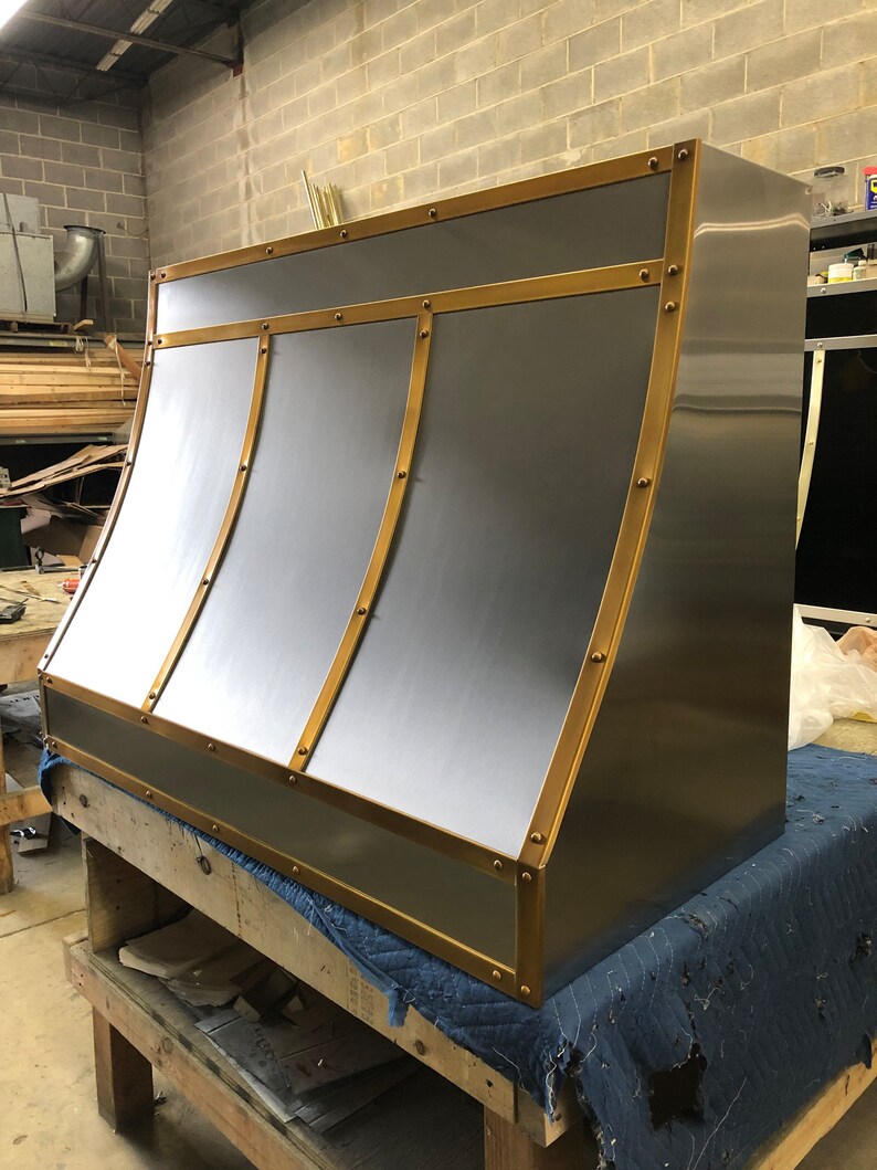 Stainless Steel Kitchen Hood, for La Cornue Stainless Steel, Custom ...