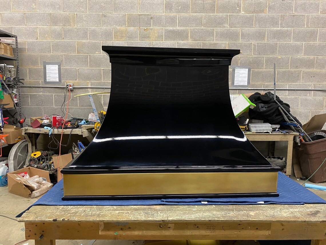 Black Range Hood, Custom Kitchen Hoods, Range Hoods for Cafe Range! - Etsy