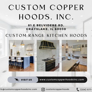 Custom Modern Metal Range Hoods | Zinc, Copper, Steel, Brass & Custom ...