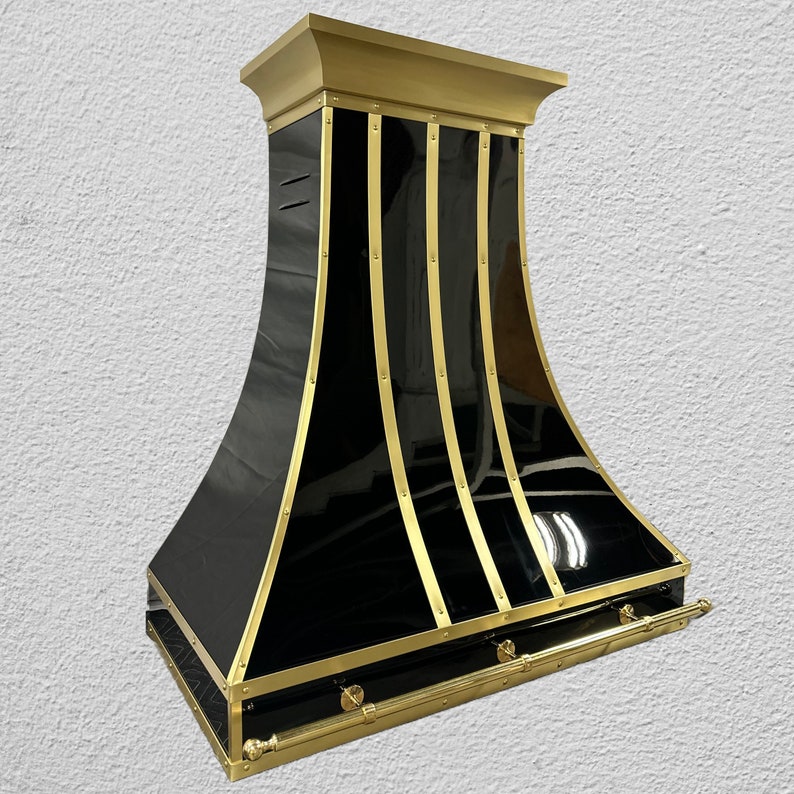 Black Glossy Range Hood for La Cornue Range Custom Kitchen - Etsy