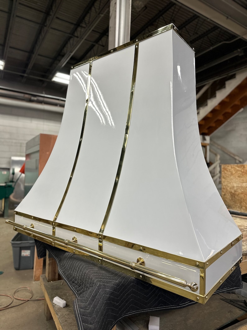 White Custom Range Kitchen Hood- Vent Included - Etsy