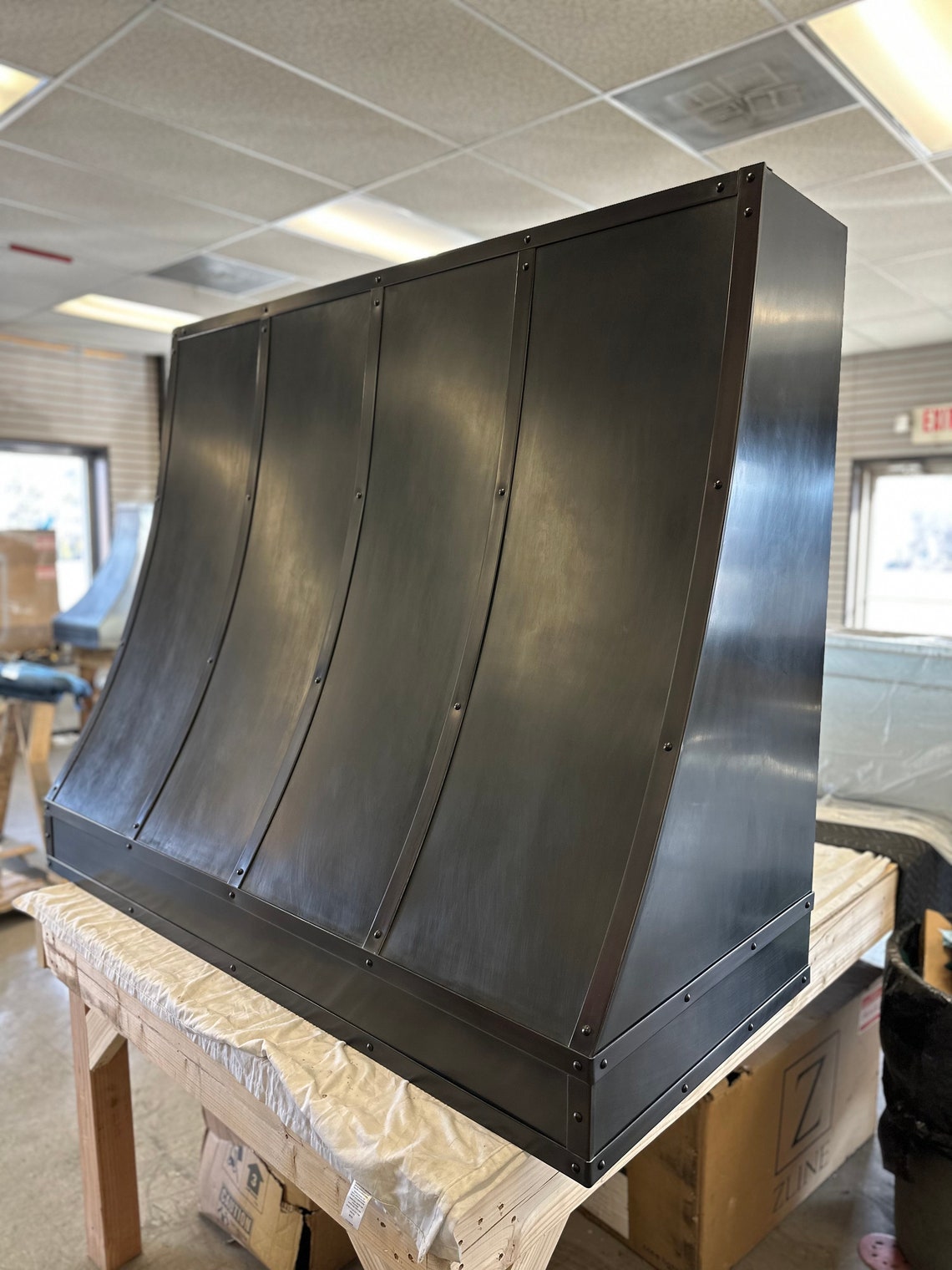 Dark Zinc Patina Box Hood - Etsy