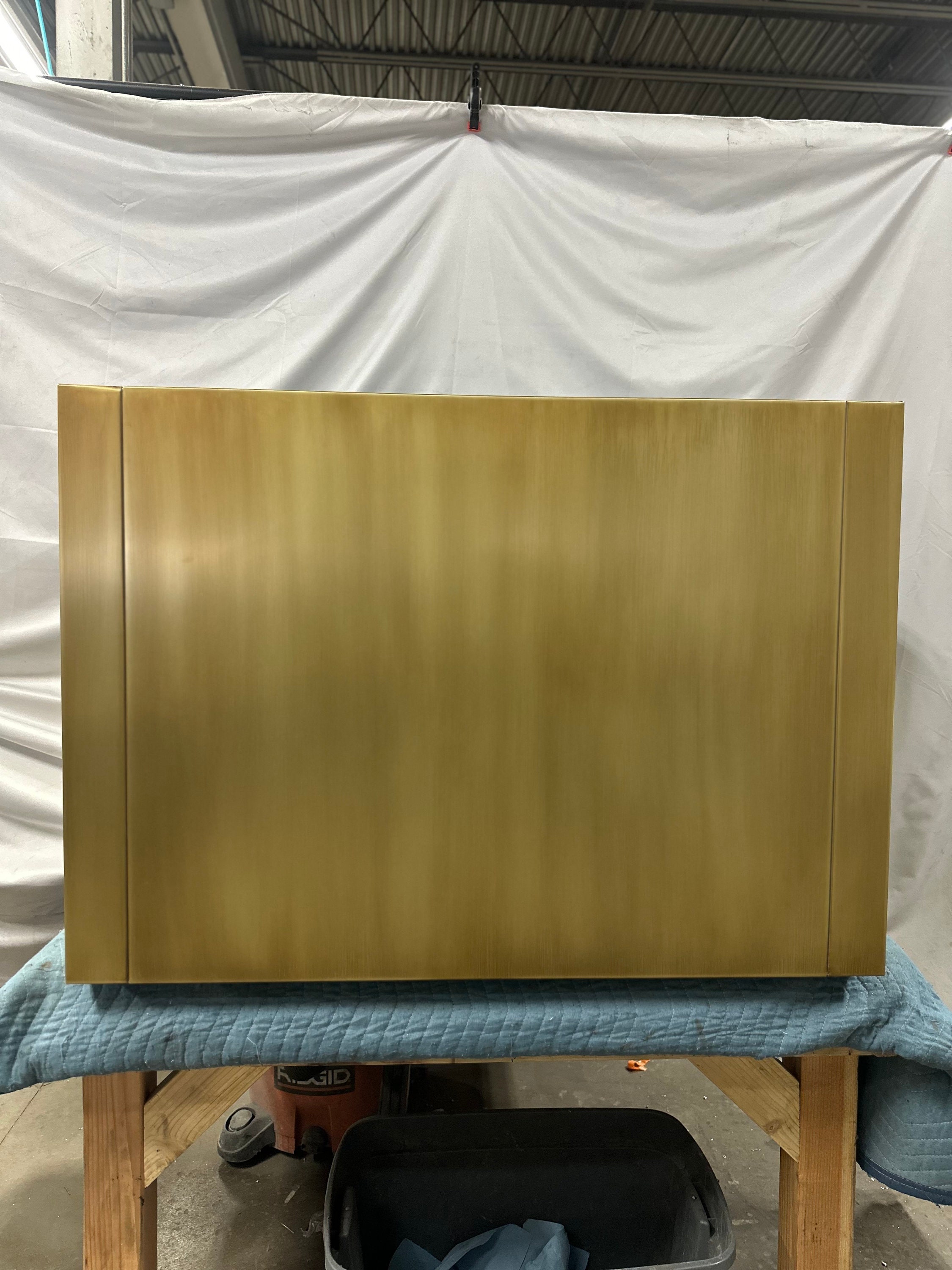 Brushed Brass Range Hood for Kitchen, Custom Made to Order - Etsy