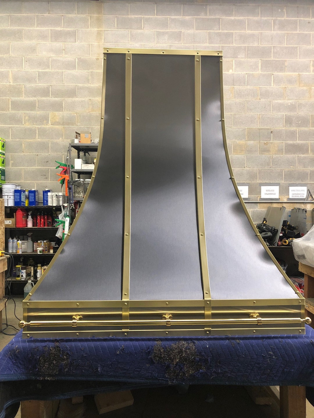 Stainless Steel Range Hood, for La Cornue Stainless Steel, Custom Metal ...