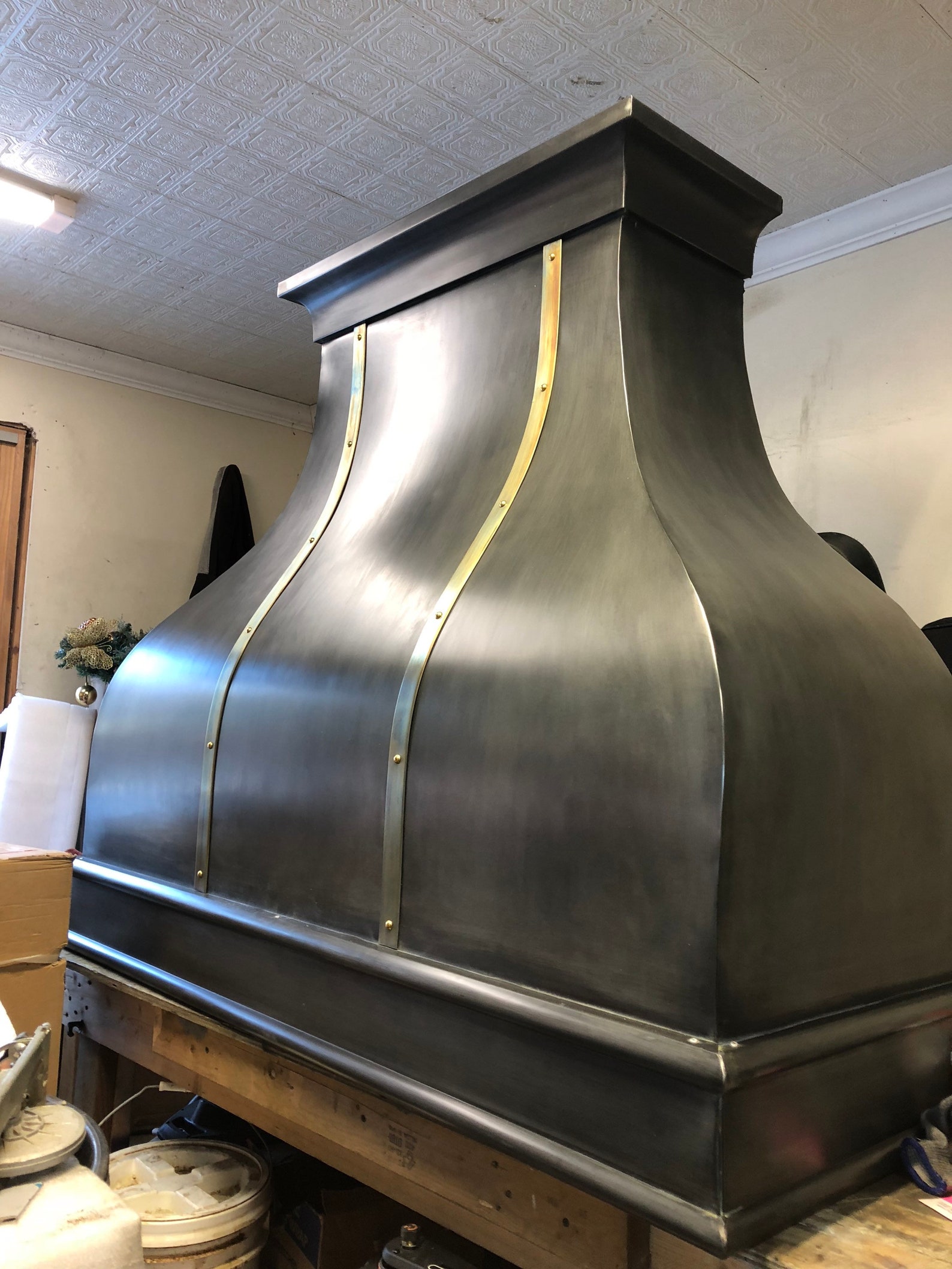 Stainless Steel Range Hood, for La Cornue Stainless Steel, Custom Metal ...