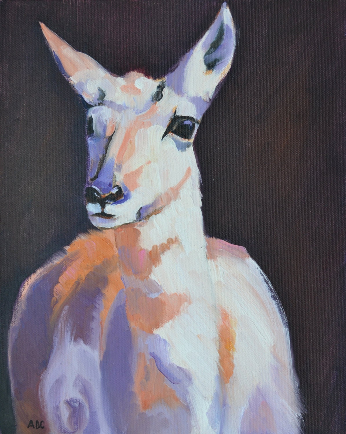Pronghorn, Antelope, Wildlife Art, Animal Art, Oil Painting ...