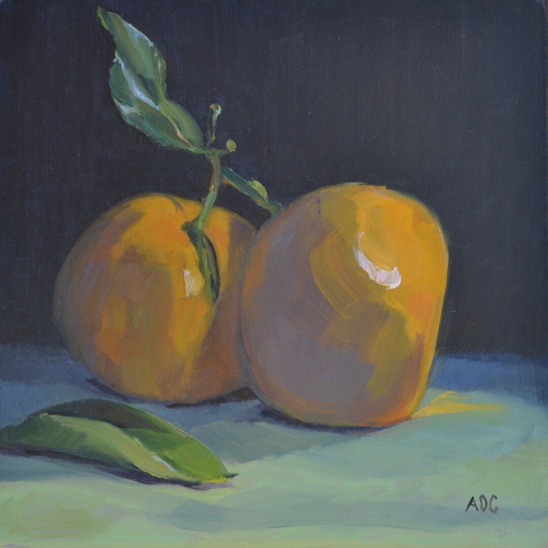Tangerines, Still Life, Oil Painting, Realism, Kitchen Art, Kitchen ...