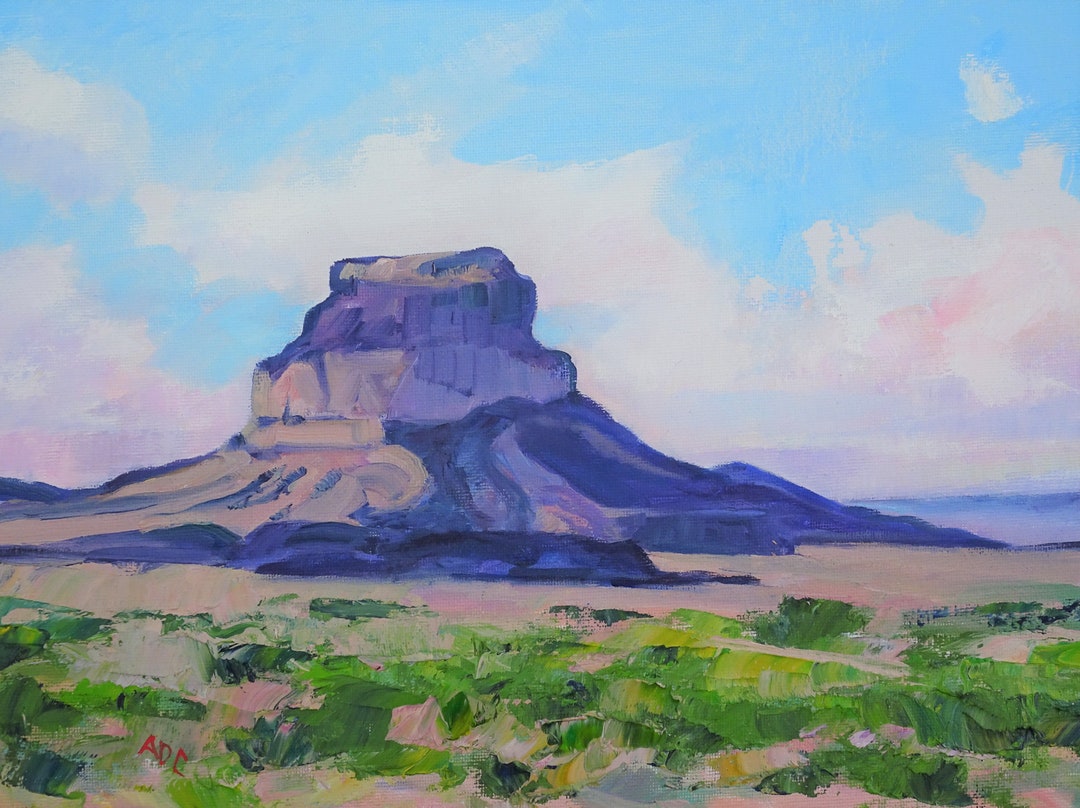 New Mexico Chaco Landscape Oil Painting - Etsy