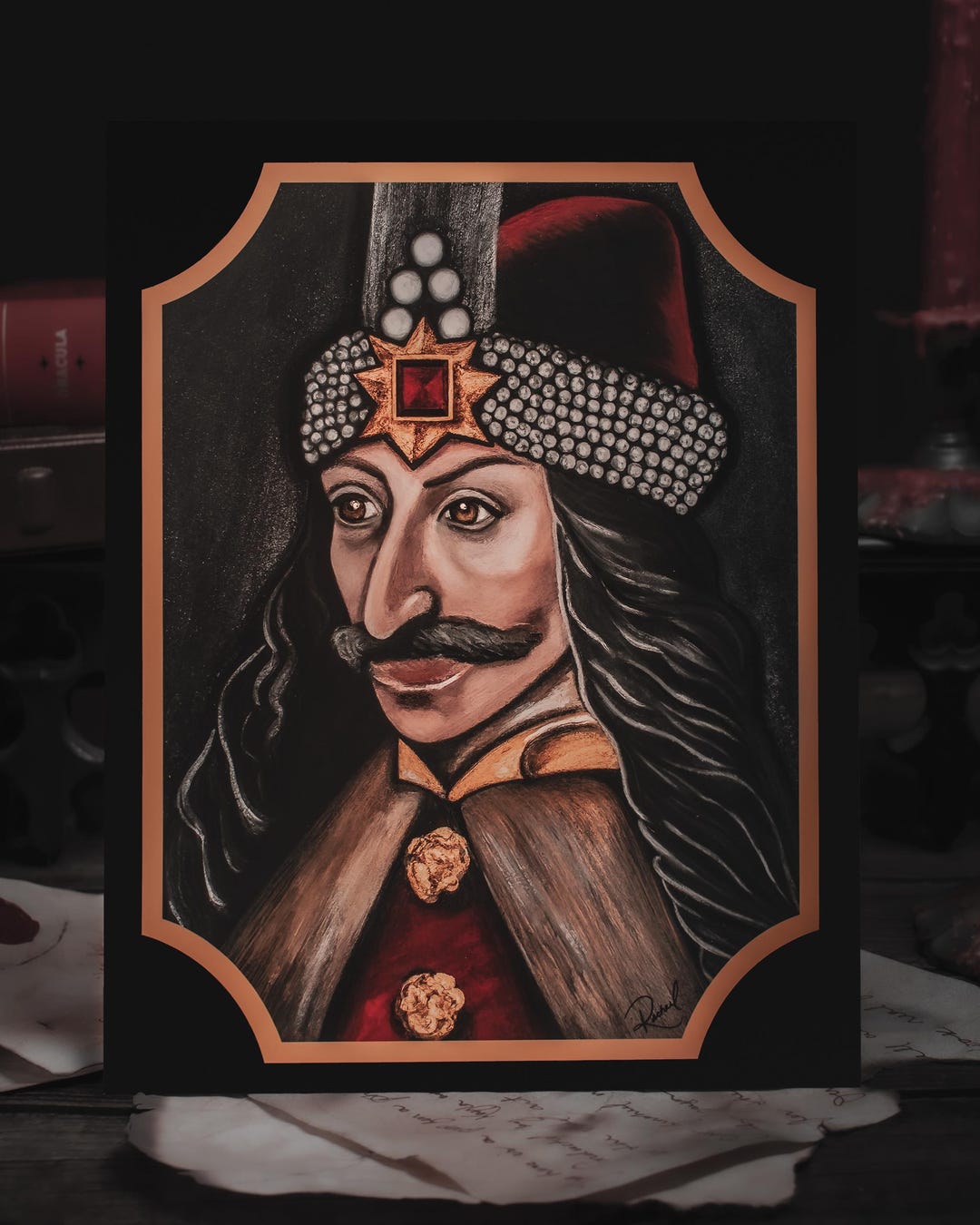 Vlad Dracula Art Print | Goth Art | Spooky Art | Dracula| Vlad the ...