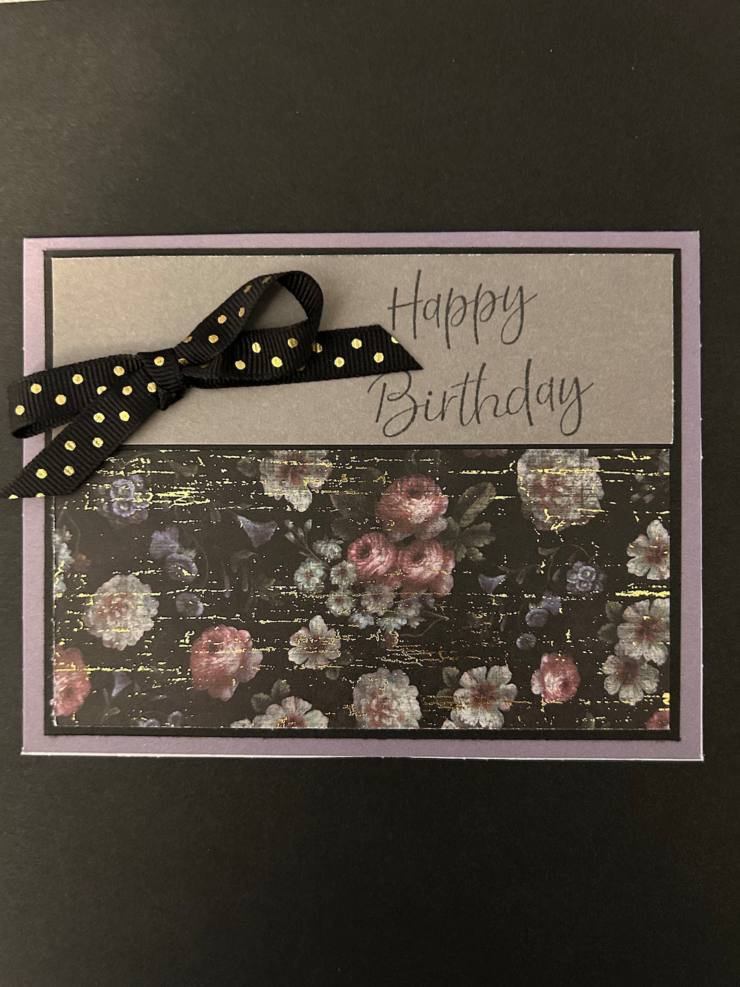 Handmade Happy Birthday Greeting Card, A2 Size, Blank on Inside - Etsy