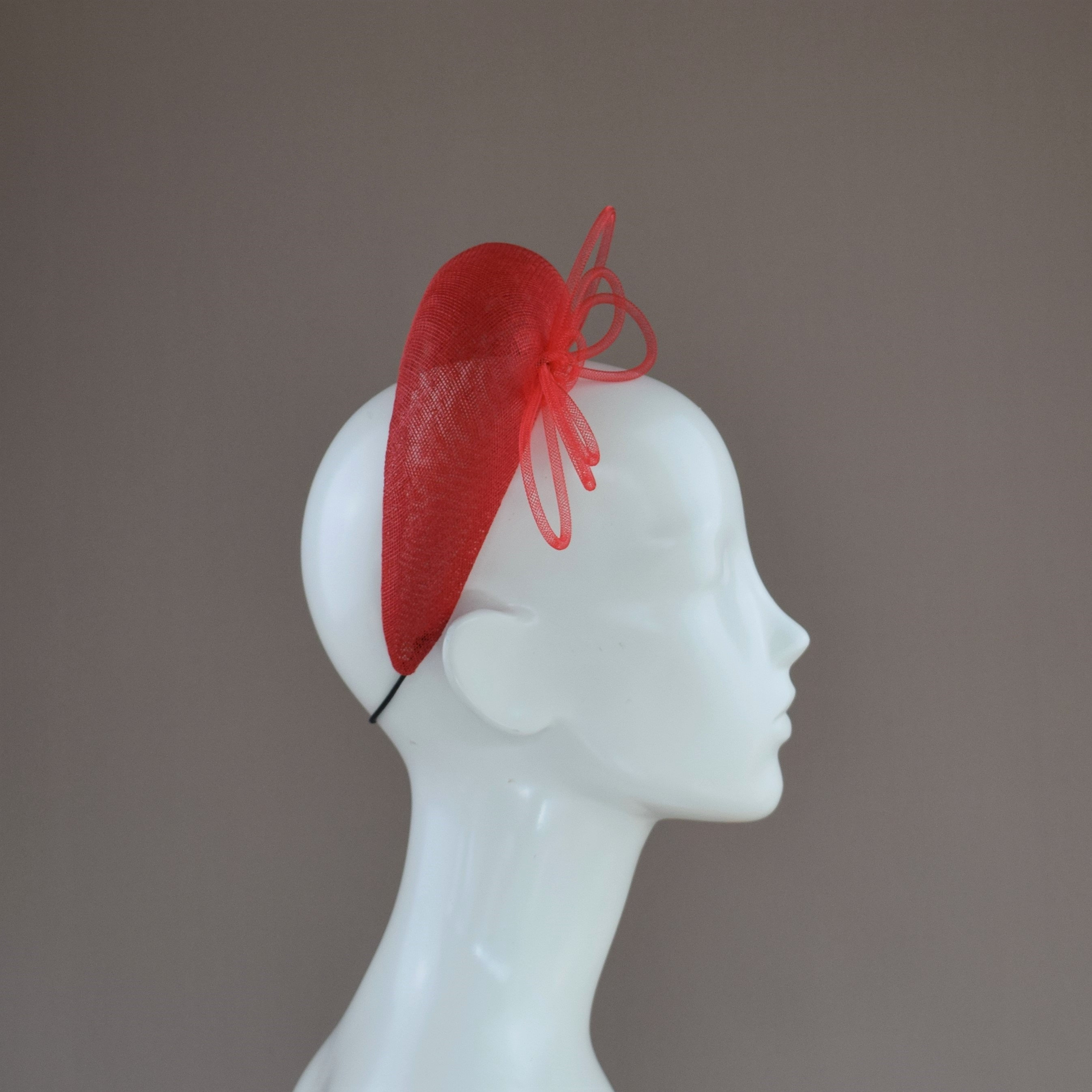 Bright Scarlet Red Headband Hat Postbox Red Headband Hat - Etsy