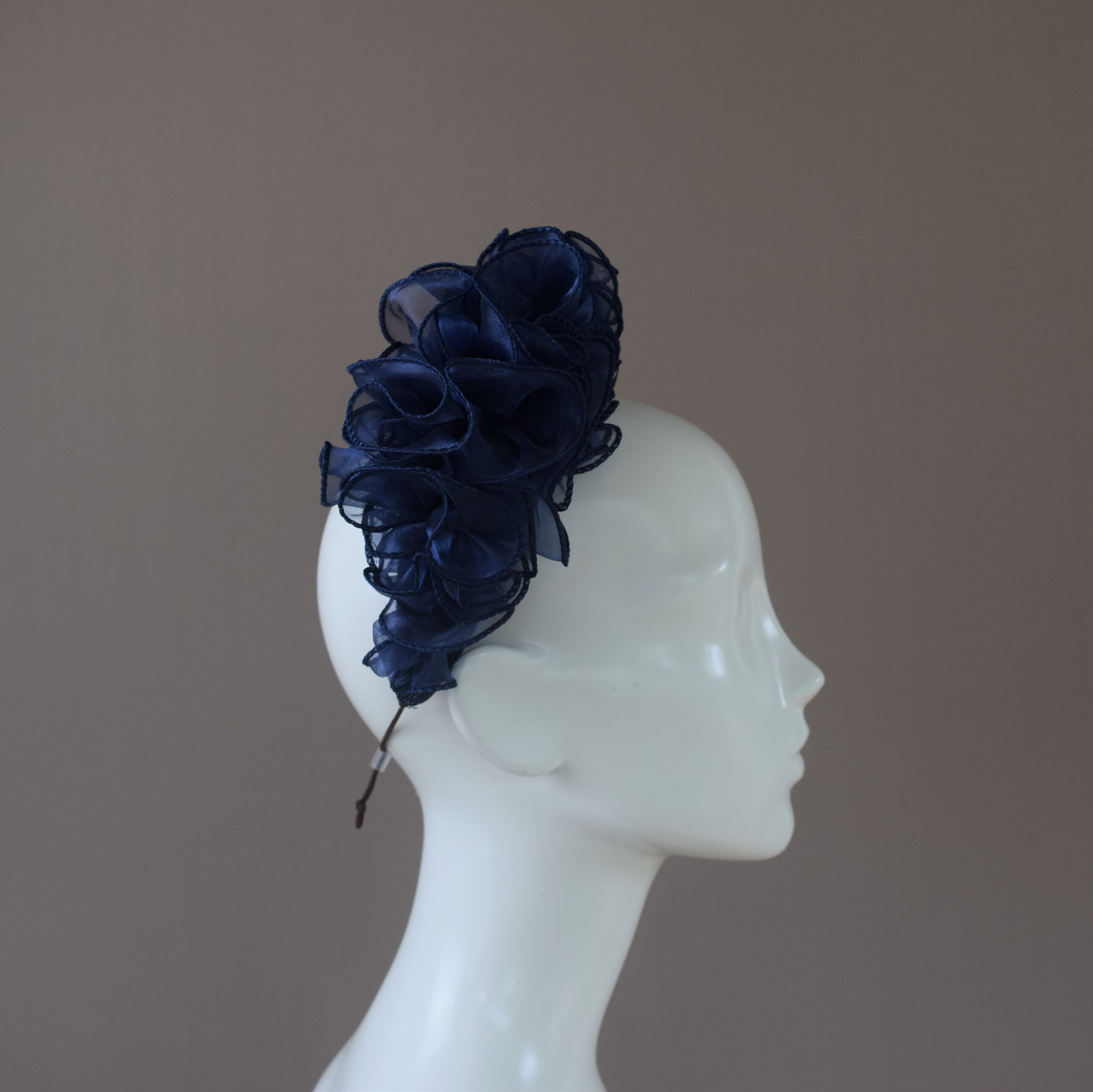 Navy Blue Halo Crown Navy Halo Headband Navy Blue Wedding Guest ...