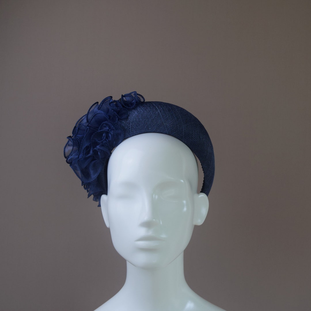 Navy Blue Halo Crown - Navy Halo Headband - Navy Blue Wedding Guest ...