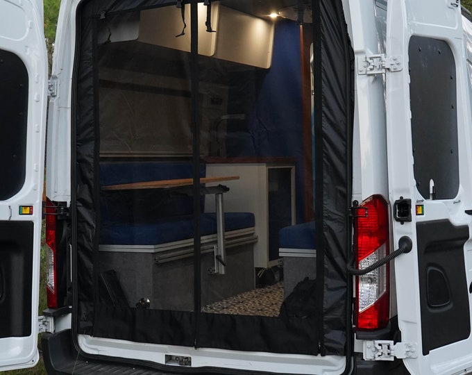 Ford Transit Bug Screen for REAR Door - Roll up - Magnetic Closure ...