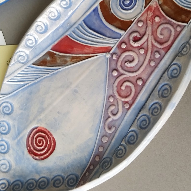 Handmade Ceramic Fish Dish,ceramic Fish Plate, Fish Bowl, Ceramic Dish ...