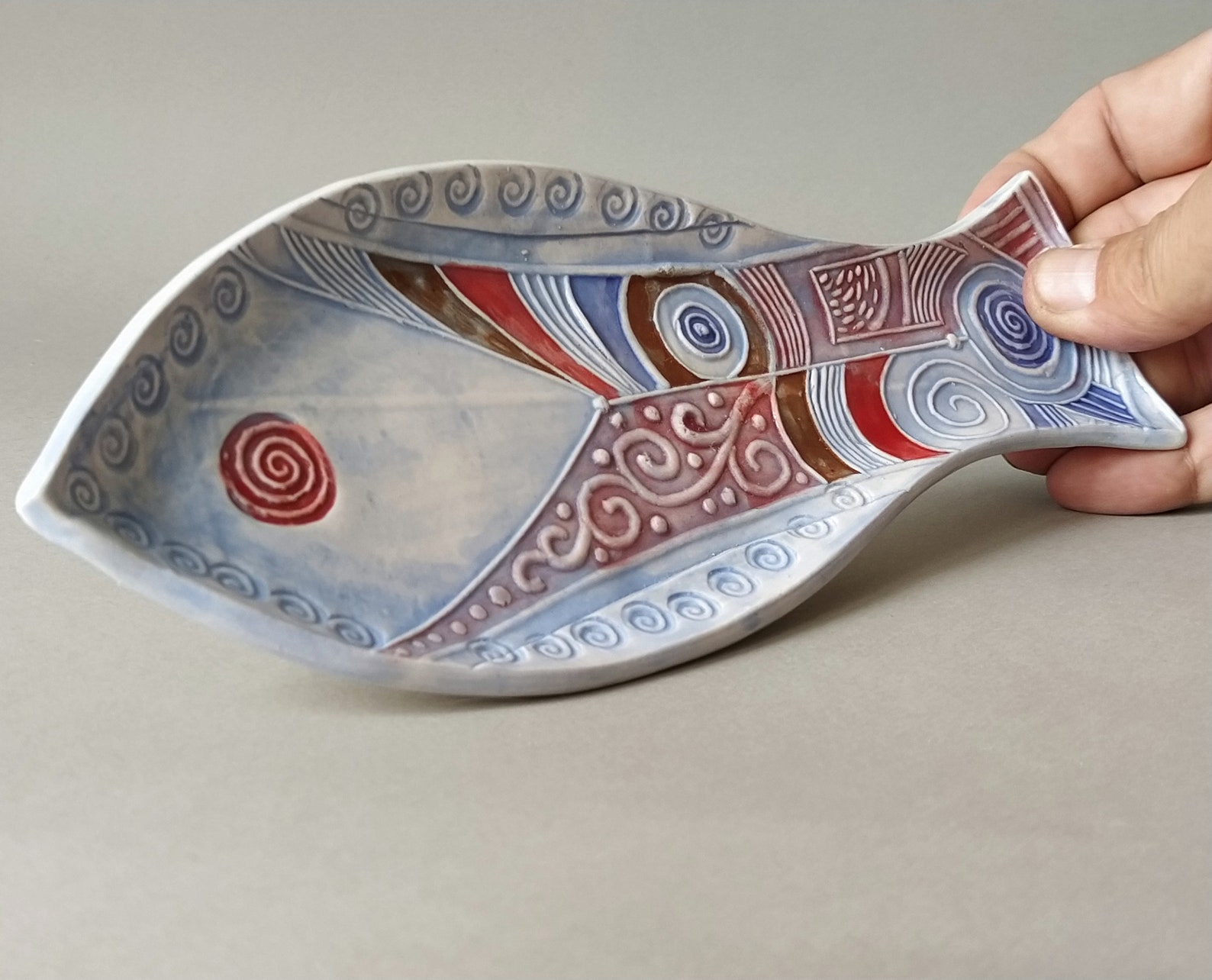 Handmade Ceramic Fish Dish,ceramic Fish Plate, Fish Bowl, Ceramic Dish ...