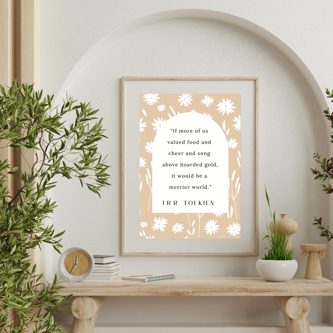 Printable JRR Tolkien Quote | Simple Wall Art | Modern Minimalistic ...