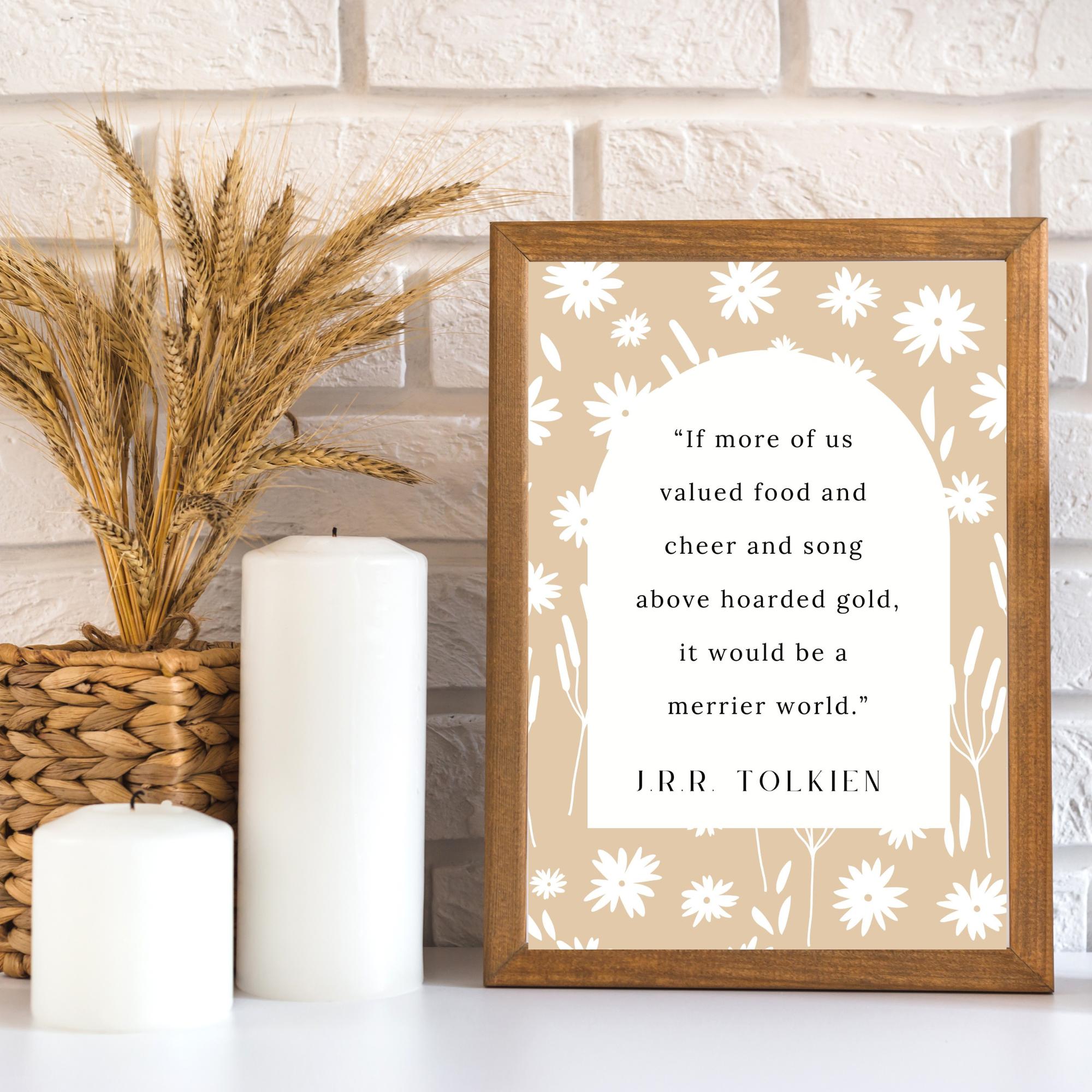 Printable JRR Tolkien Quote | Simple Wall Art | Modern Minimalistic ...
