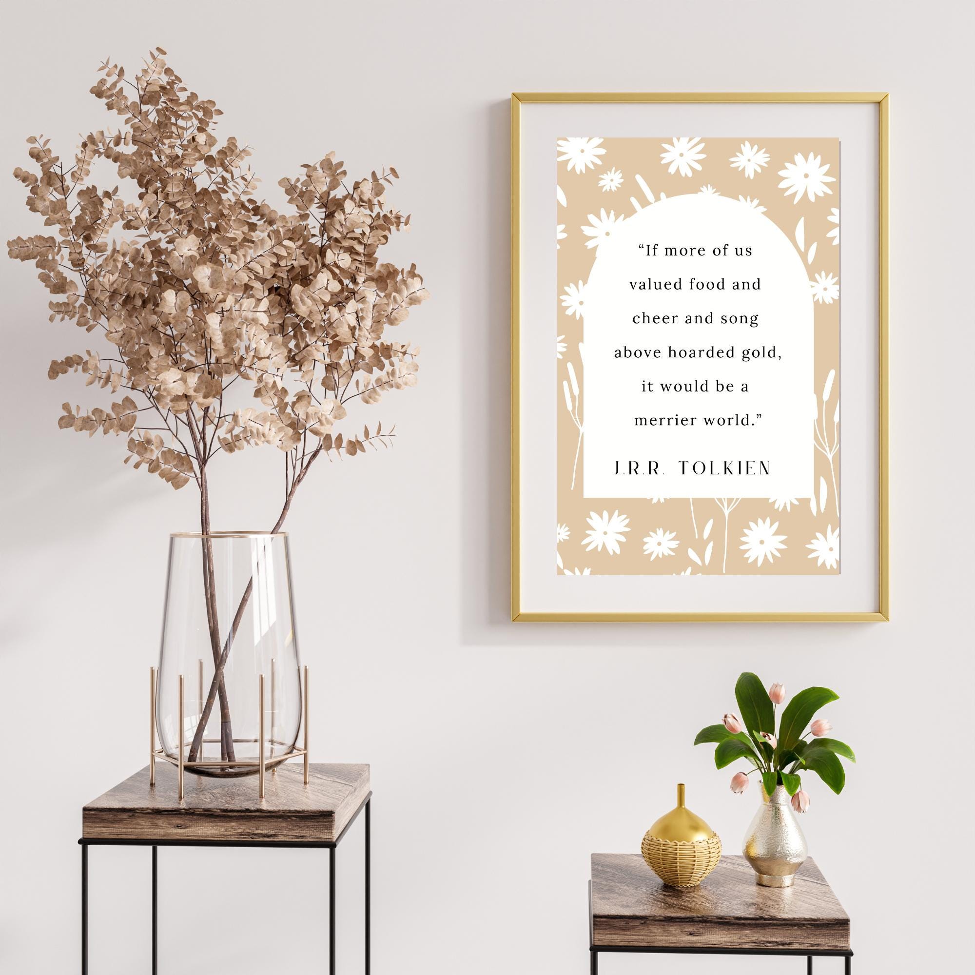 Printable JRR Tolkien Quote | Simple Wall Art | Modern Minimalistic ...