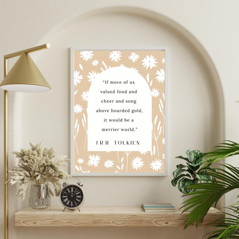 Printable JRR Tolkien Quote | Simple Wall Art | Modern Minimalistic ...
