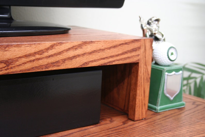 TV Riser/monitor Riser Stand in Modern Oak Wood by Ideastohome - Etsy
