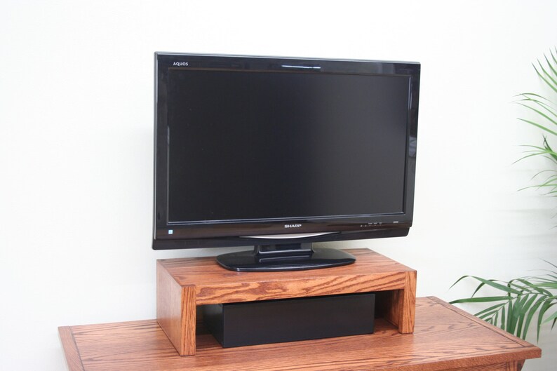 TV Riser/monitor Riser Stand in Modern Oak Wood by Ideastohome | Etsy