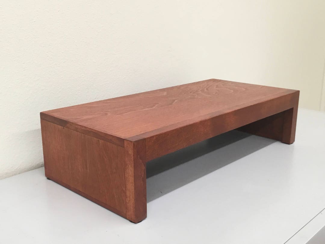 TV Riser/monitor Riser Stand in Alder Wood by Ideas to Home - Etsy