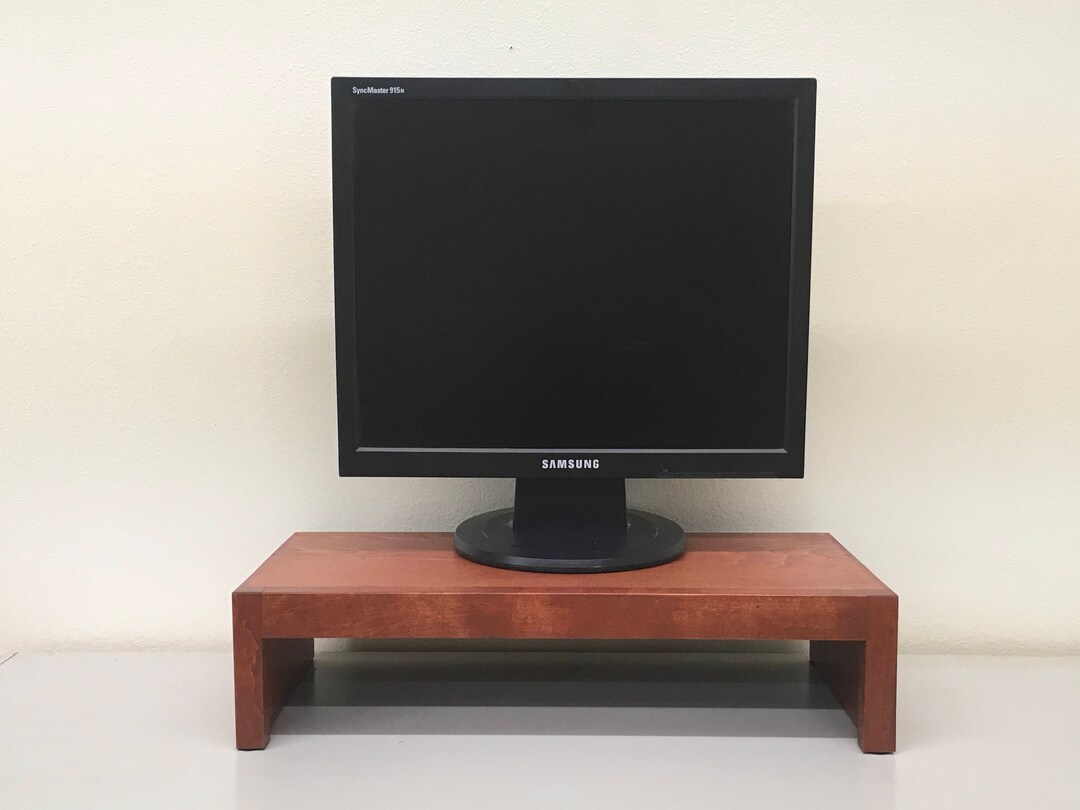TV Riser/monitor Riser Stand in Alder Wood by Ideas to Home - Etsy