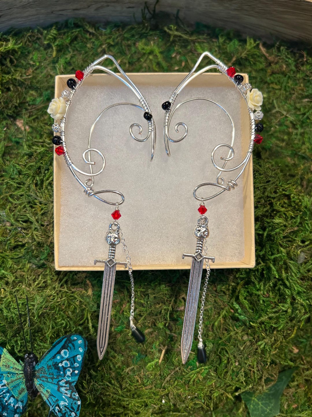 Medieval Sword Maiden Elf Ear Cuffs - Etsy