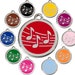 Music Notes Enamel and Stainless Steel Personalized Custom Pet Tag With ...